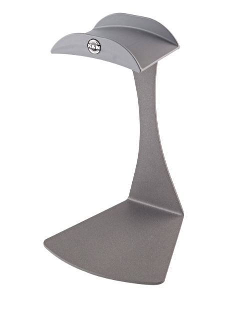 K&M 16075 Headphone Table Stand - Gray | Sweetwater