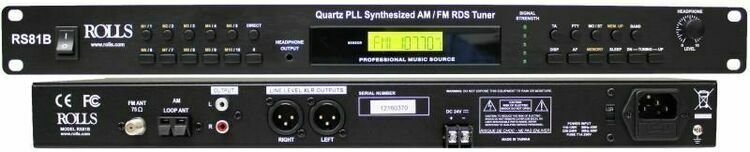 Rolls RS81B AM/FM Tuner | Sweetwater