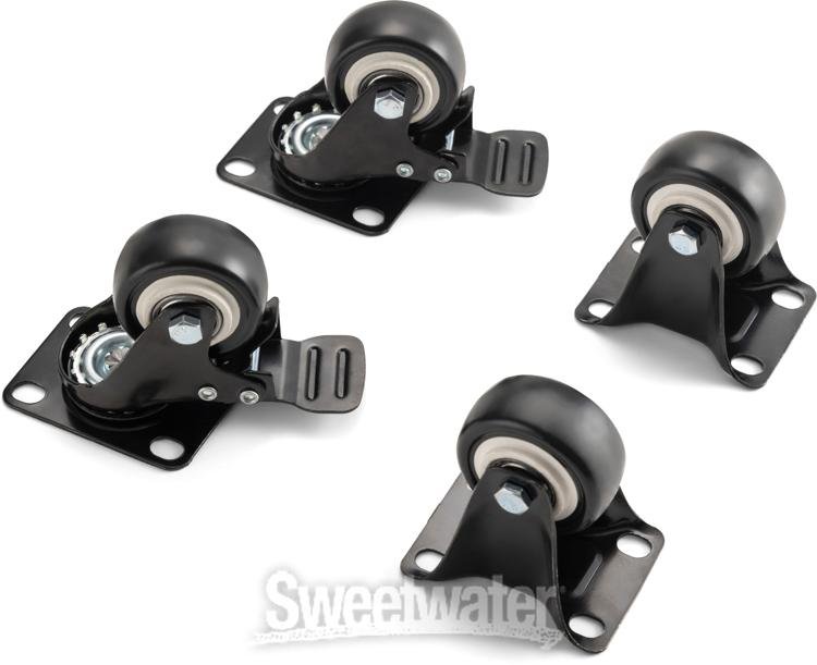 On-Stage RKD1000C Rack Casters for RKD Series Racks | Sweetwater