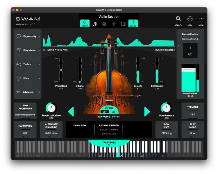 Audio Modeling SWAM String Sections Virtual Strings Software | Sweetwater