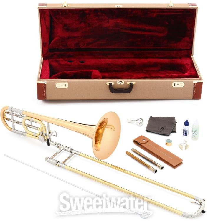 XO 1236RL Professional F Attachment Trombone - Clear Lacquer with ...