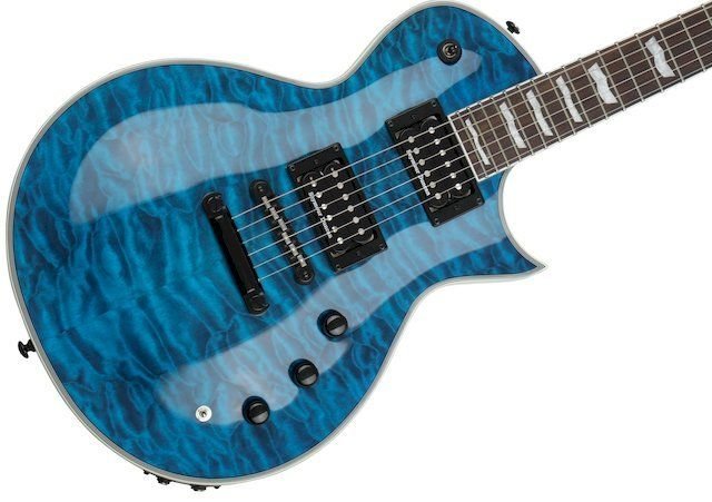 ESP LTD EC-1000 Piezo - See Thru Blue | Sweetwater