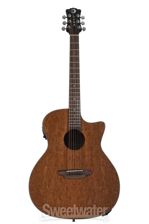 Luna Gypsy Eucalyptus Acoustic-electric Guitar - Natural | Sweetwater