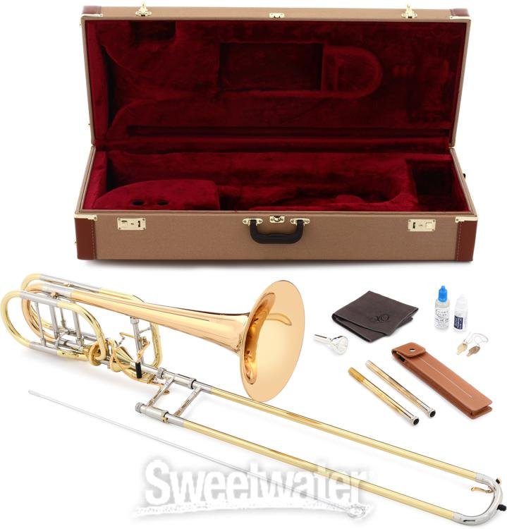 XO 1240RL-T Bass Trombone - Red Brass Bell - Dual Independent Thayer ...