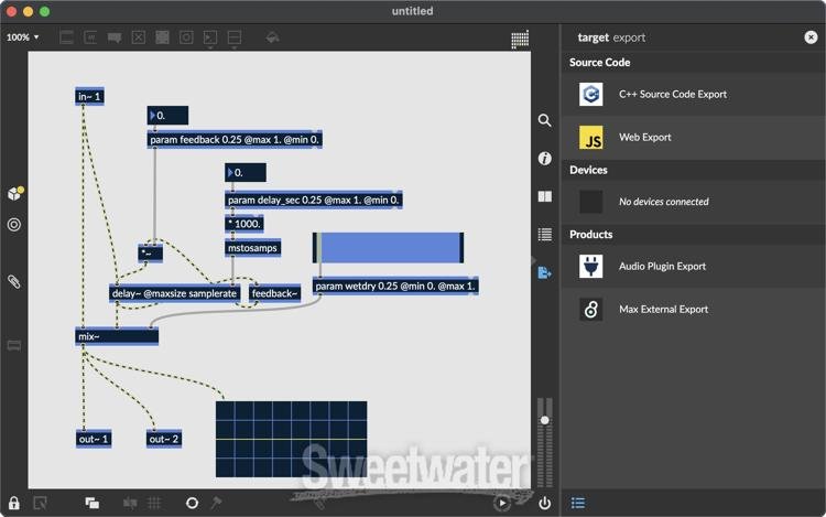 Cycling 74 RNBO Software Add-on for Max 9 | Sweetwater