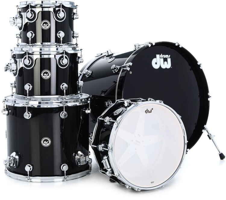 DW DWe 5-piece Drum Kit Bundle with Roland Electronic Cymbals, V71 ...
