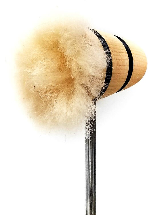 Low Boy Puff Daddy Long Boy Bass Drum Beater - Natural with Black ...