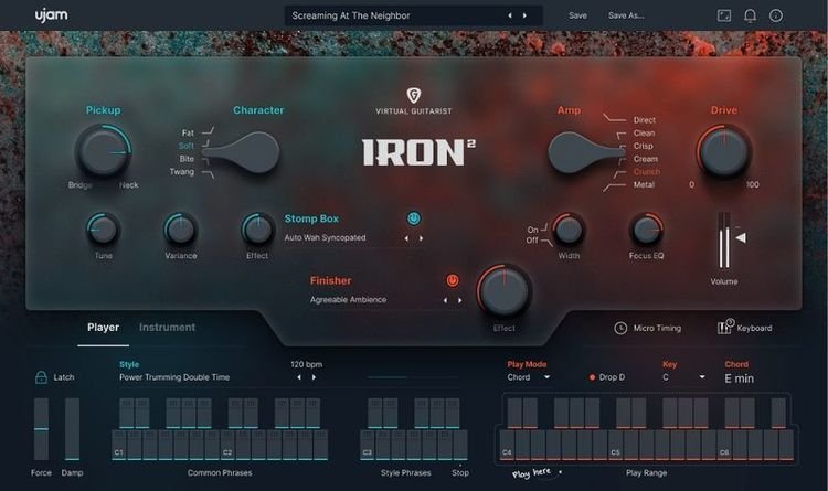UJAM Virtual Guitarist Iron 2 Software | Sweetwater