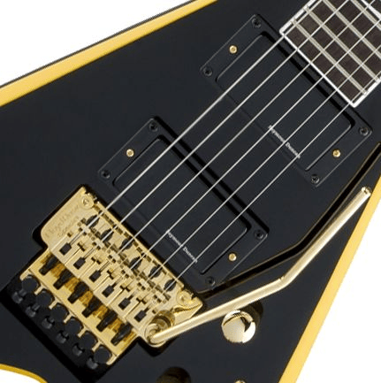 Jackson X Series Rhoads RRX24 - Black with Yellow Bevels | Sweetwater