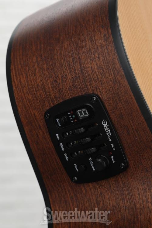 Luna Wabi Sabi Folk Solid Top Acoustic-electric Guitar - Satin Natural | Sweetwater