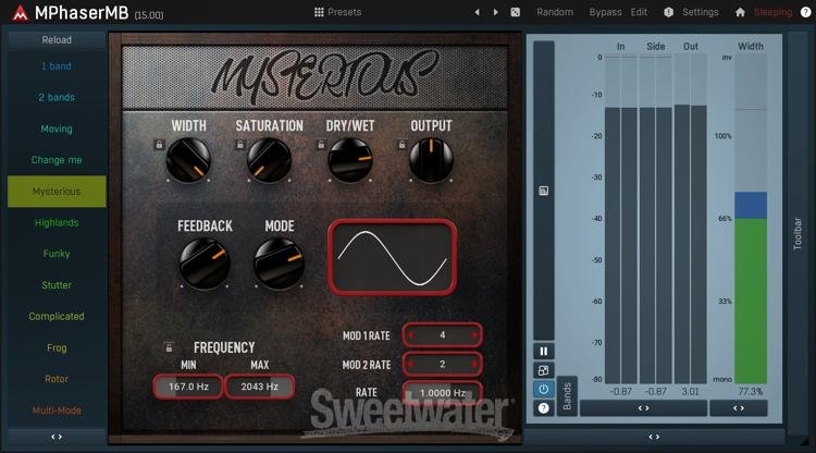 MeldaProduction MPhaserMB Phaser Plug-in | Sweetwater