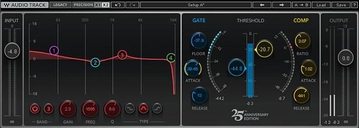 Waves AudioTrack Channel Strip Plug-in | Sweetwater