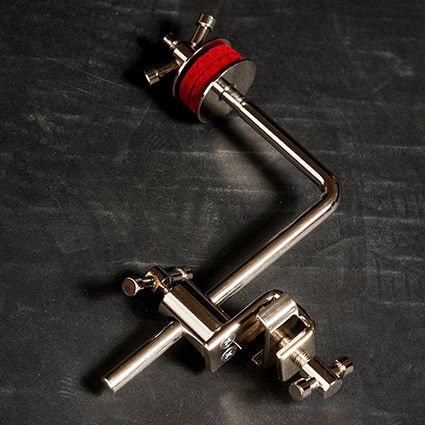 A&F Drum Company AHMCNLA Hoop Clamp with L-Arm - Nickel | Sweetwater