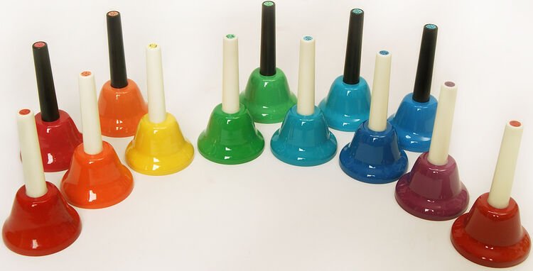 Rhythm Band RB118 KidsPlay 13-note Handbell Set | Sweetwater