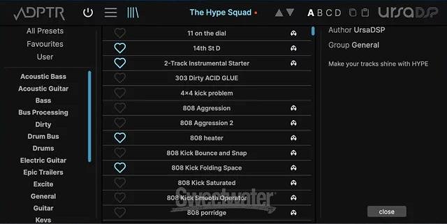 ADPTR Audio Hype Multiband Enhancer Plug-in | Sweetwater