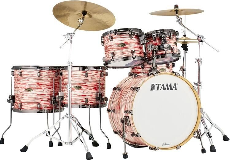 Tama Starclassic Walnut/Birch 5-piece Shell Pack - Red and White Oyster ...