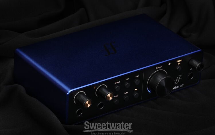 Focusrite Scarlett 2i2 USB-C Audio Interface - Forté/ISA Blue, Anniversary Edition | Sweetwater