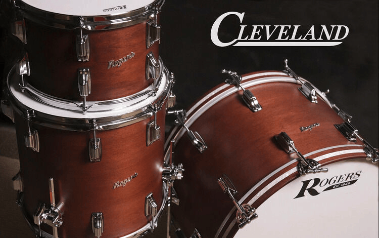 Rogers Drums Cleveland 3-piece Shell Pack - Satin Dark Mahogany with ...