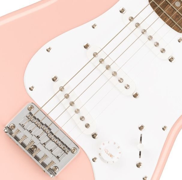 Squier Mini Strat Electric Guitar- Shell Pink with Laurel Fingerboard ...