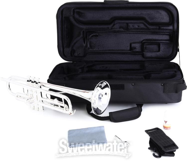 Victory Musical Instruments Triumph Series Student Bb Trumpet - Silver ...