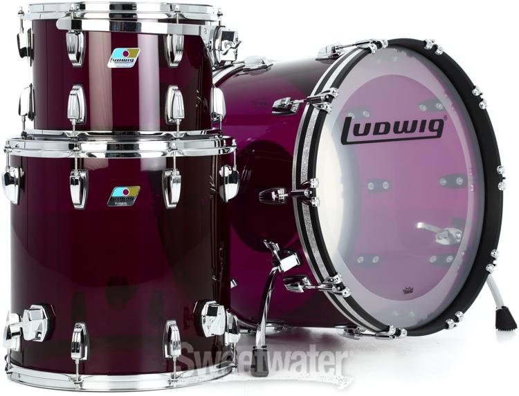 Ludwig Vistalite Fab 3-piece Shell Pack - Purple | Sweetwater
