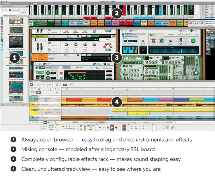 Reason Studios Reason 9 - Upgrade from Previous Versions of Reason ...