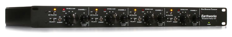 Earthworks 1024 4-channel Microphone Preamp | Sweetwater