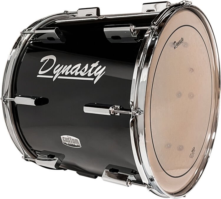 Dynasty MTT-15W Traditional Marching Tenor Drum - 15 inches x 12 inches, Black | Sweetwater
