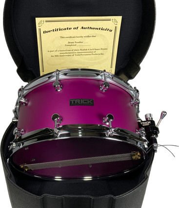 Trick Drums 30th Anniversary Kodiak Snare Drum - 6.5" x 14" - Purple ...