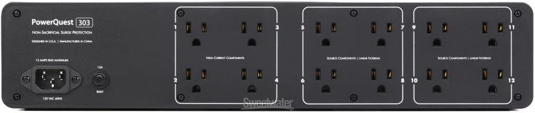 AudioQuest PowerQuest 303 12-outlet Power Conditioner | Sweetwater