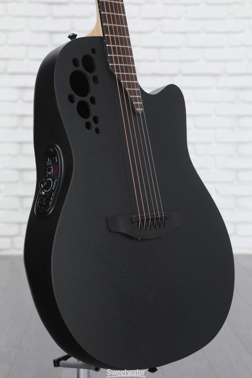 Ovation Mod TX Mid Acoustic-Electric Guitar - Black Textured | Sweetwater