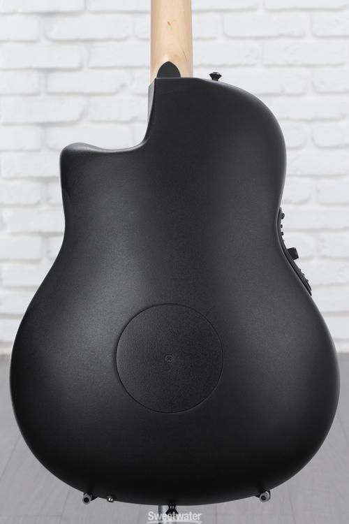 Ovation Mod TX Mid Acoustic-Electric Guitar - Black Textured | Sweetwater