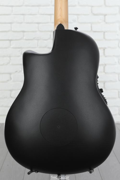 Ovation Mod TX Mid Acoustic-Electric Guitar - Black Textured | Sweetwater