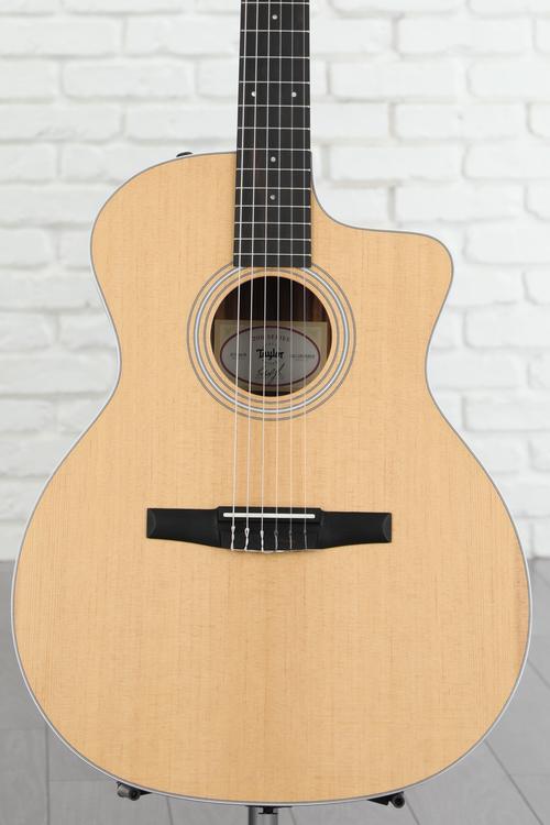 Taylor 214ce-N Nylon Acoustic-electric Guitar - Natural | Sweetwater
