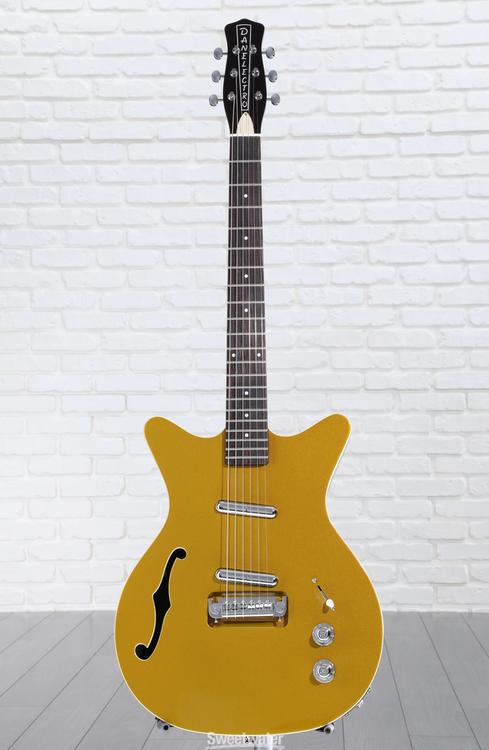 Danelectro Fifty Niner DC Semi-hollowbody Electric Guitar - Gold Top ...