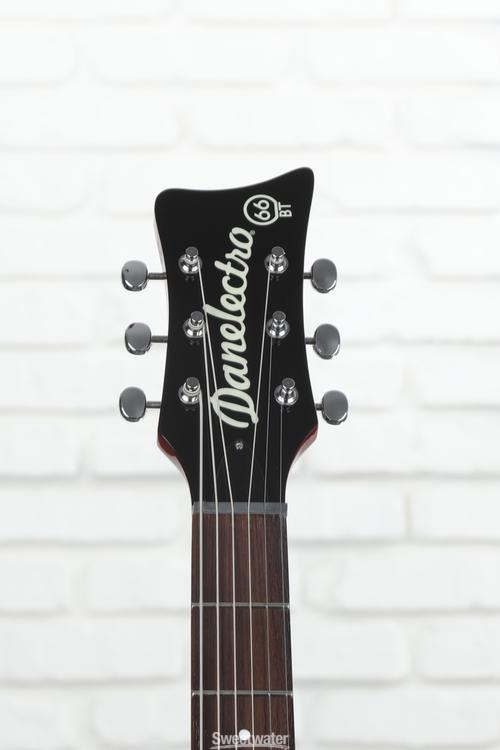 Danelectro 66BT Baritone Electric Guitar - Transparent Red | Sweetwater