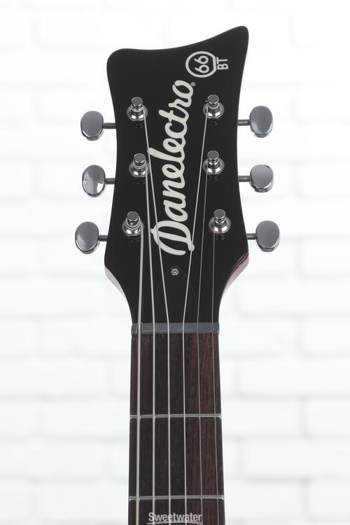 Danelectro 66BT Baritone Electric Guitar - Transparent Red | Sweetwater