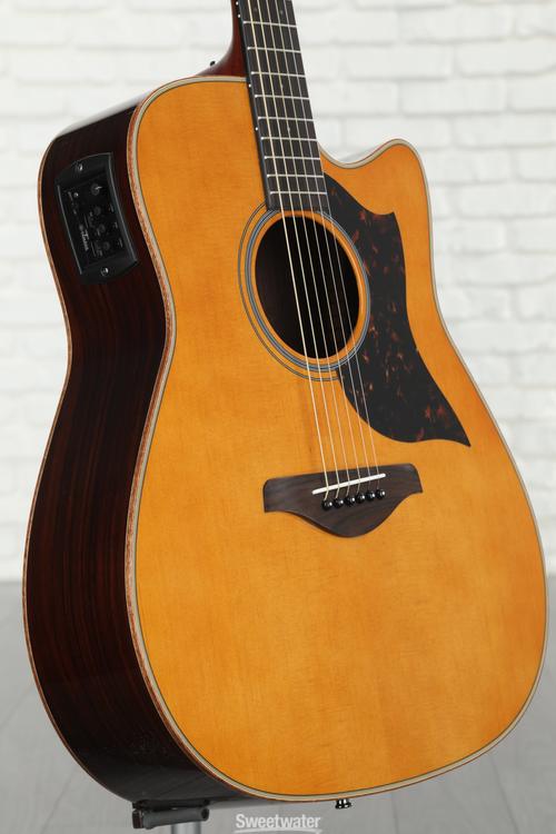 Yamaha A1R Dreadnought Cutaway Acoustic-electric Guitar - Vintage Natural | Sweetwater