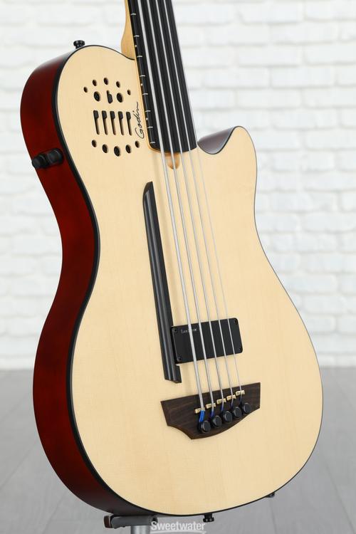 Godin A5 Ultra Fretless Bass Guitar - Natural | Sweetwater