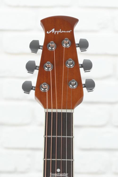 Ovation Applause AB24-5S Mid-depth Acoustic-electric Guitar - Black ...