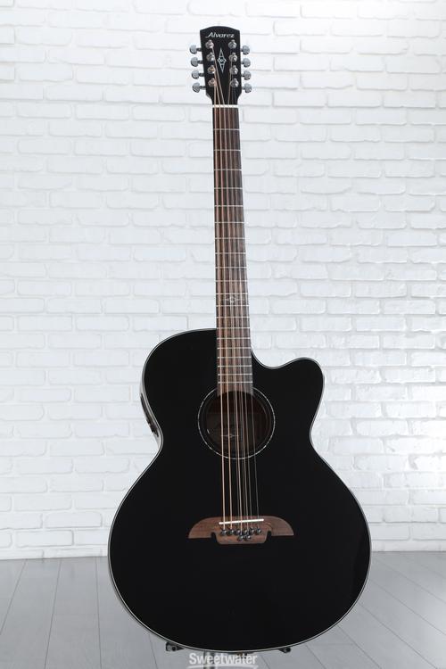 Alvarez ABT60ce 8-string Baritone Acoustic-electric Guitar - Black ...