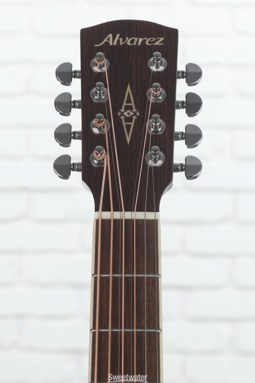 Alvarez ABT60ce Shadowburst 8-string Baritone Acoustic-electric Guitar ...