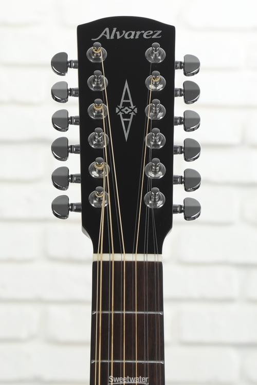 Alvarez AD60ce 12-string Acoustic-electric Guitar - Black | Sweetwater