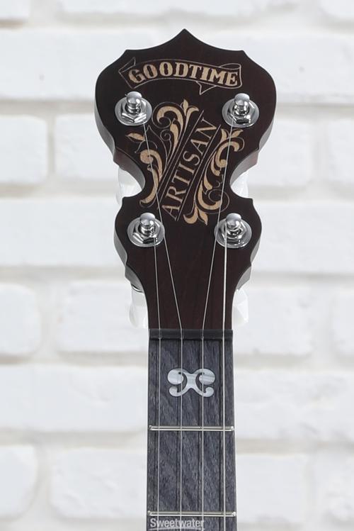 Deering Artisan Goodtime Two 5-string Banjo Left Handed - Dark Red ...