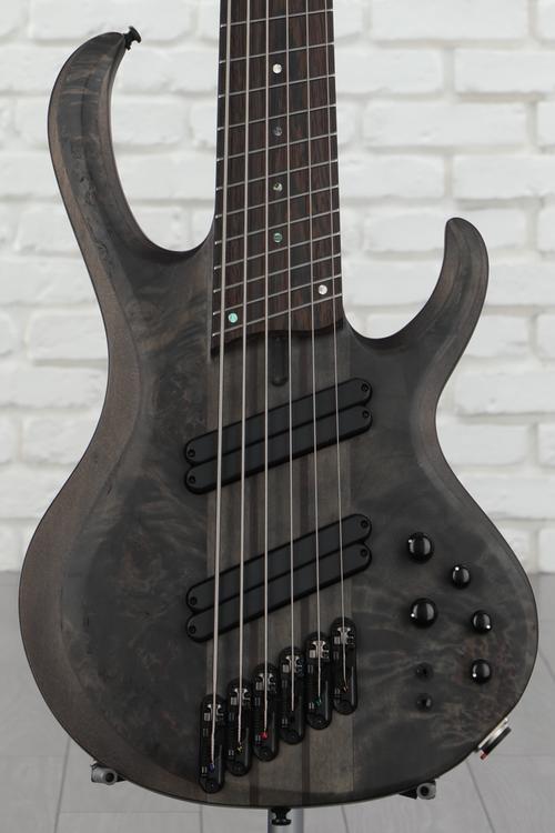 Ibanez BTB806MS 6-string Bass Guitar - Transparent Gray Flat | Sweetwater