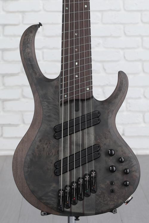 Ibanez BTB806MS 6-string Bass Guitar - Transparent Gray Flat | Sweetwater