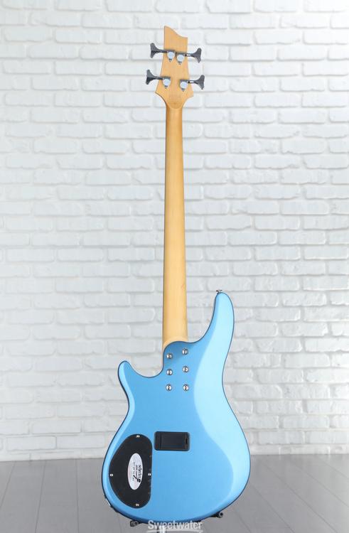 Schecter C-4 Deluxe Bass Guitar - Satin Metallic Blue | Sweetwater