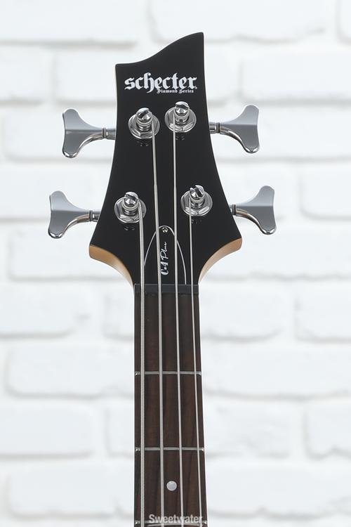 Schecter C-4 Plus Bass Guitar - Charcoal Burst | Sweetwater