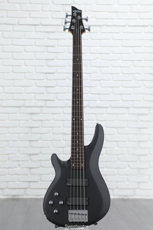Schecter C-5 Deluxe 5-string Left-handed Bass Guitar - Satin Black ...