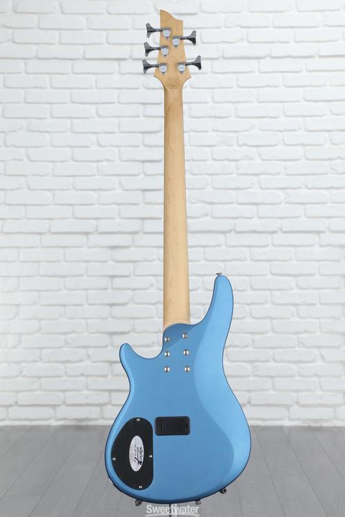 Schecter C-5 Deluxe Bass Guitar - Satin Metallic Blue | Sweetwater